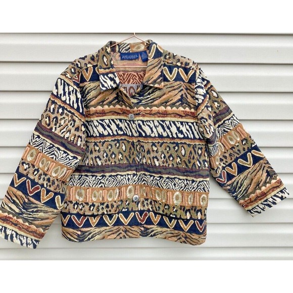 Jane Ashley | Jackets & Coats | Vintage Jane Ashley Animal Print ...